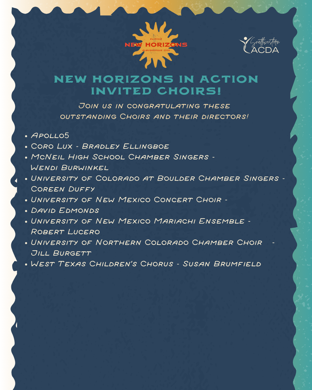 2026 Conference - Southwestern American Choral Director’s Association